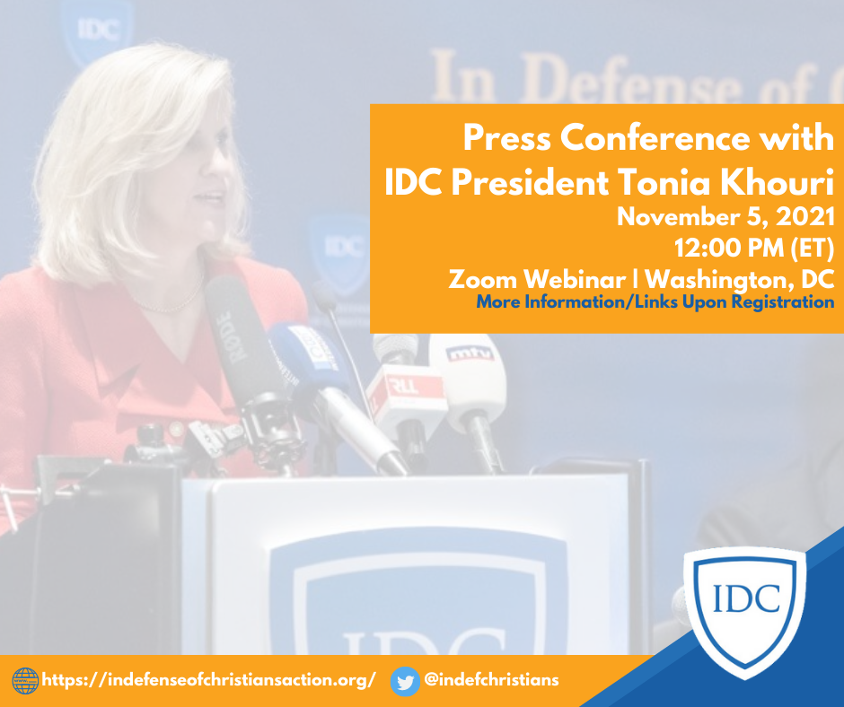Press Conference with IDC President Tonia Khouri